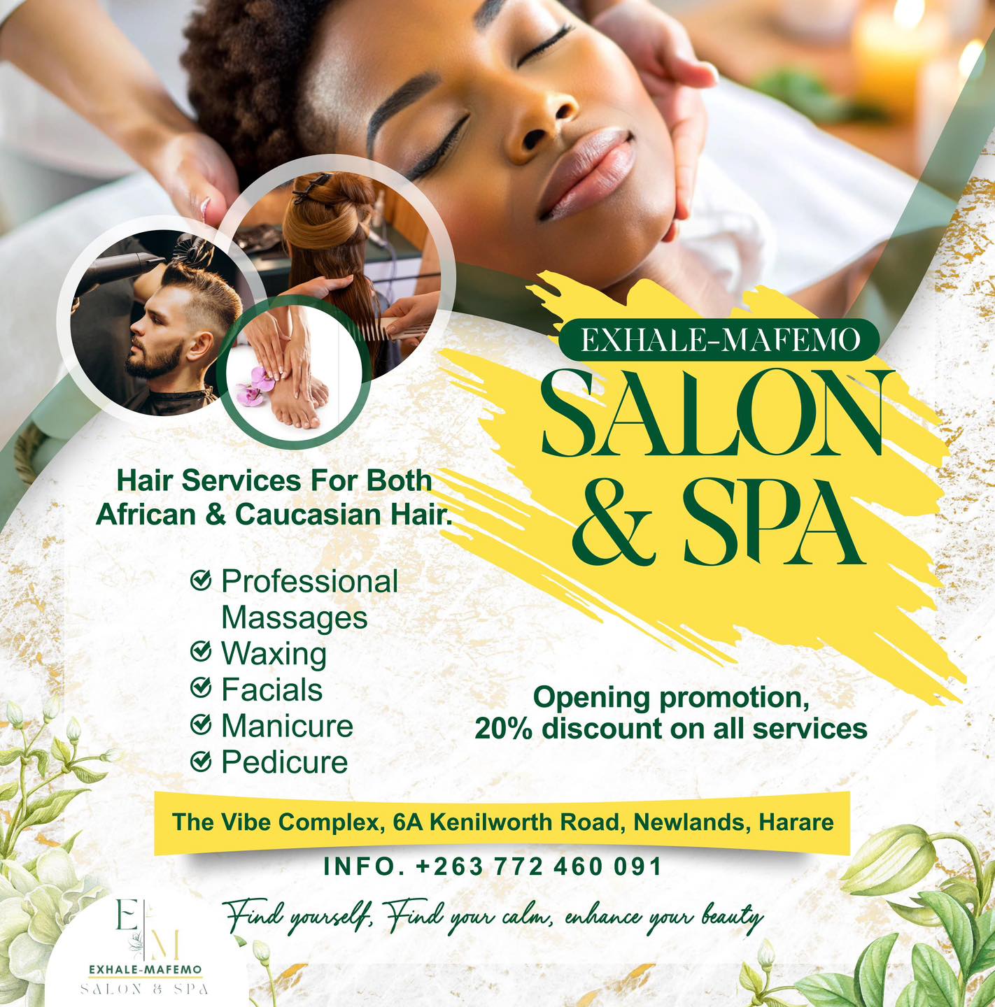Exhale Mafemo Salon & Spa - Hararelife